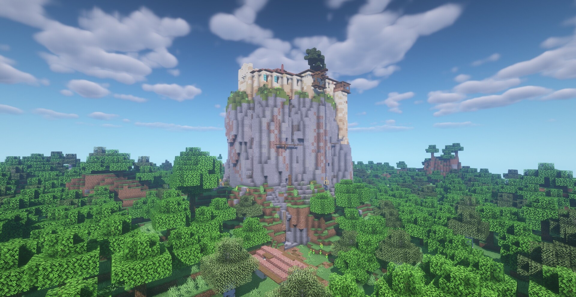 Monastero dell'Eremo | Meteora inspired medieval monastery Minecraft Map
