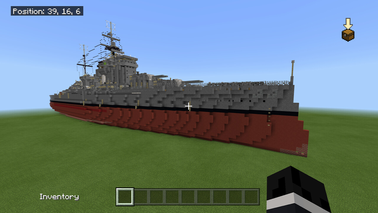 HMS Warspite (1942 configuration) | 1:1 Scale Minecraft Map