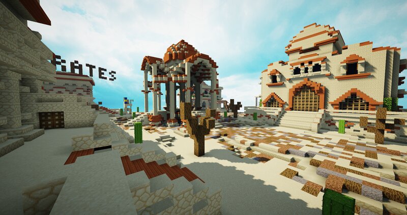 HCF / KitMap Spawn + Road - Desert Theme [FREE DOWNLOAD] Minecraft Map
