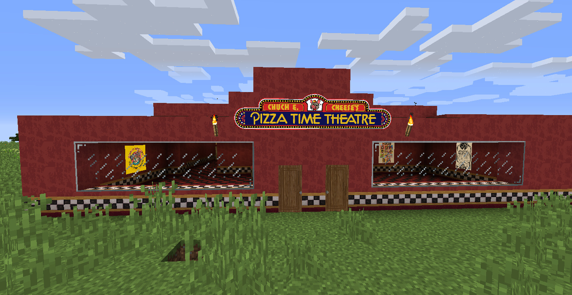 Chuck E. Cheese's Pizza Time Horror Minecraft Map