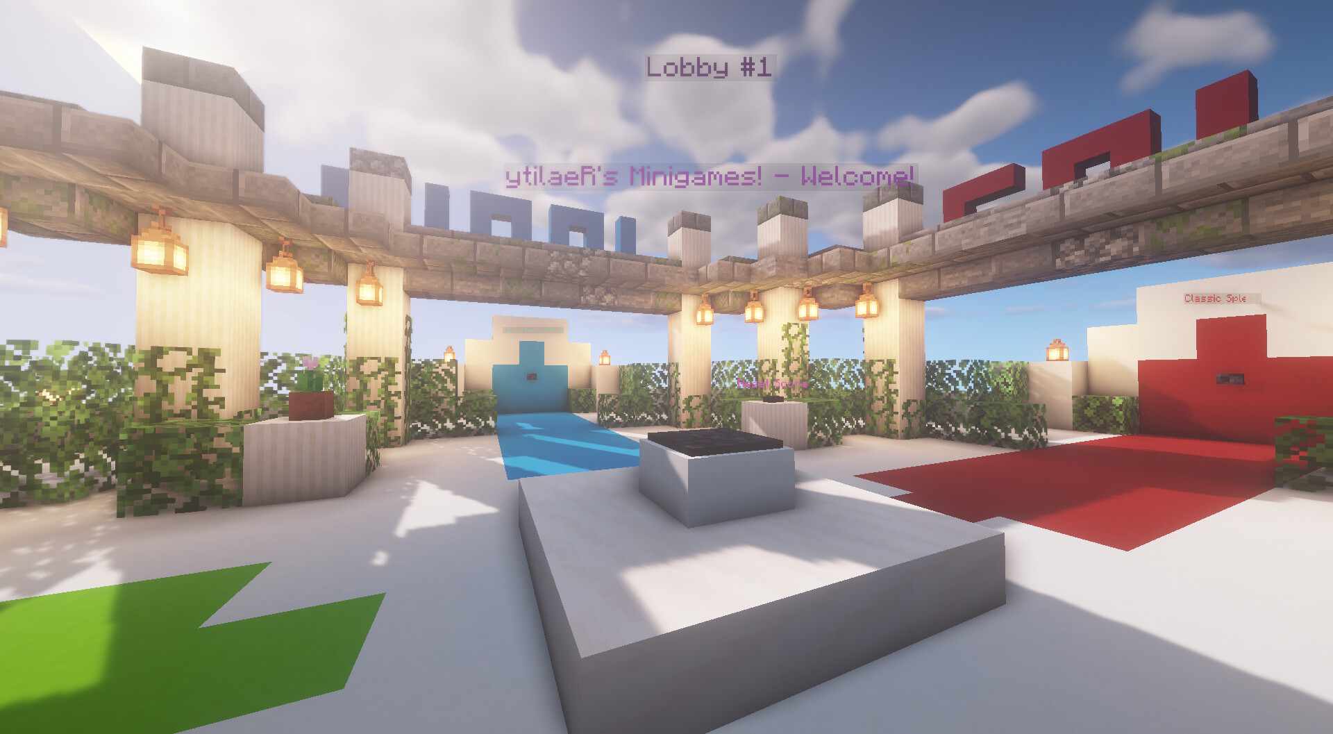 ytilaeR's 2 Player Minigames! 1.16.5 Minecraft Map