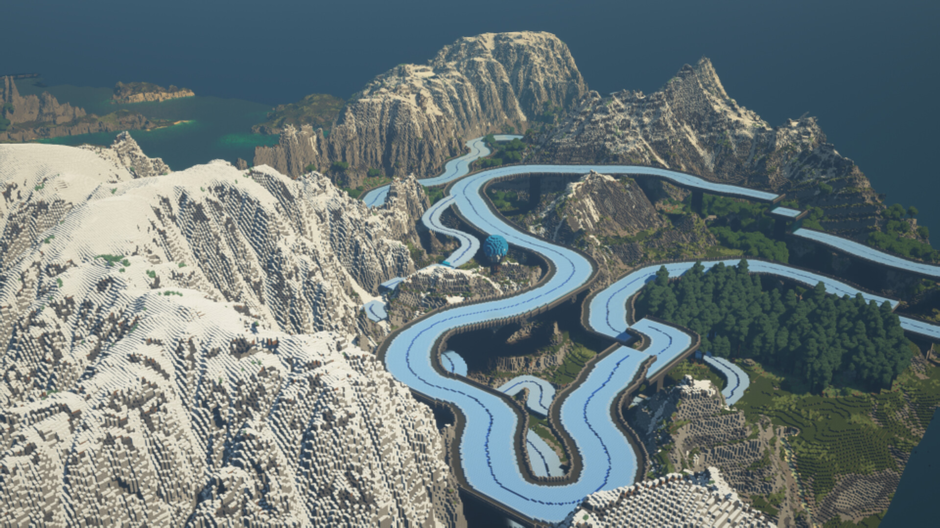 PMC Ice Boat Racing Map - 1.17.1 Minecraft Map