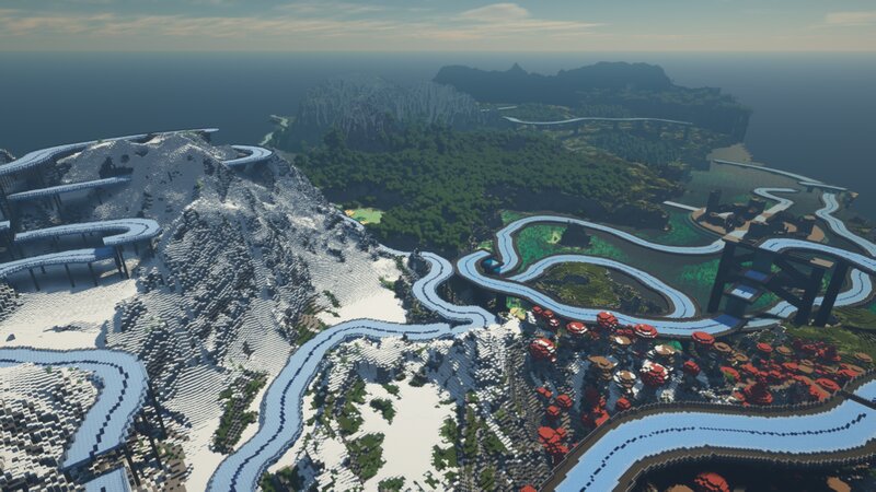 Pmc Ice Boat Racing Map 1 17 1 Minecraft Map