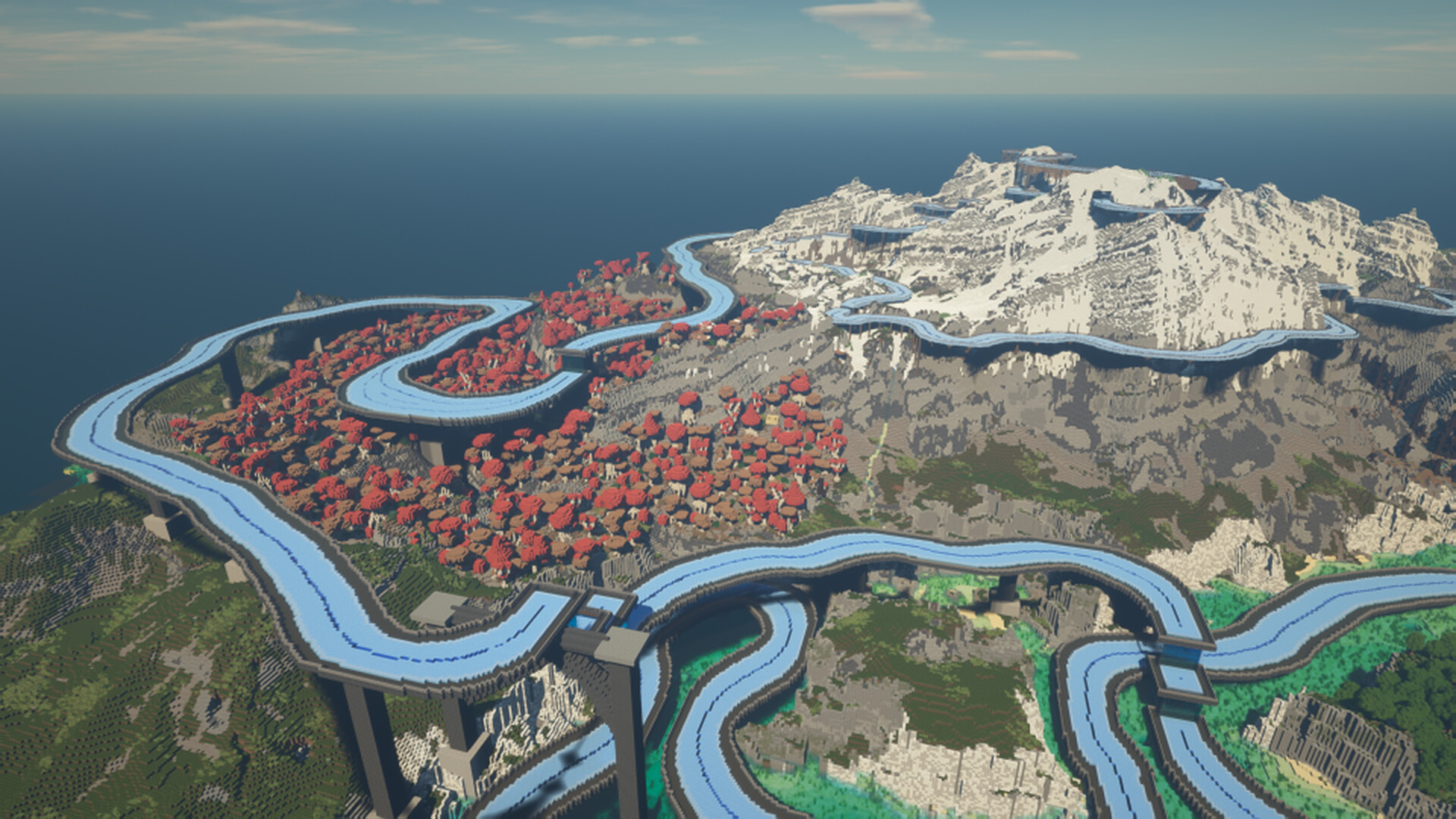 Pmc Ice Boat Racing Map 1 17 1 Minecraft Map