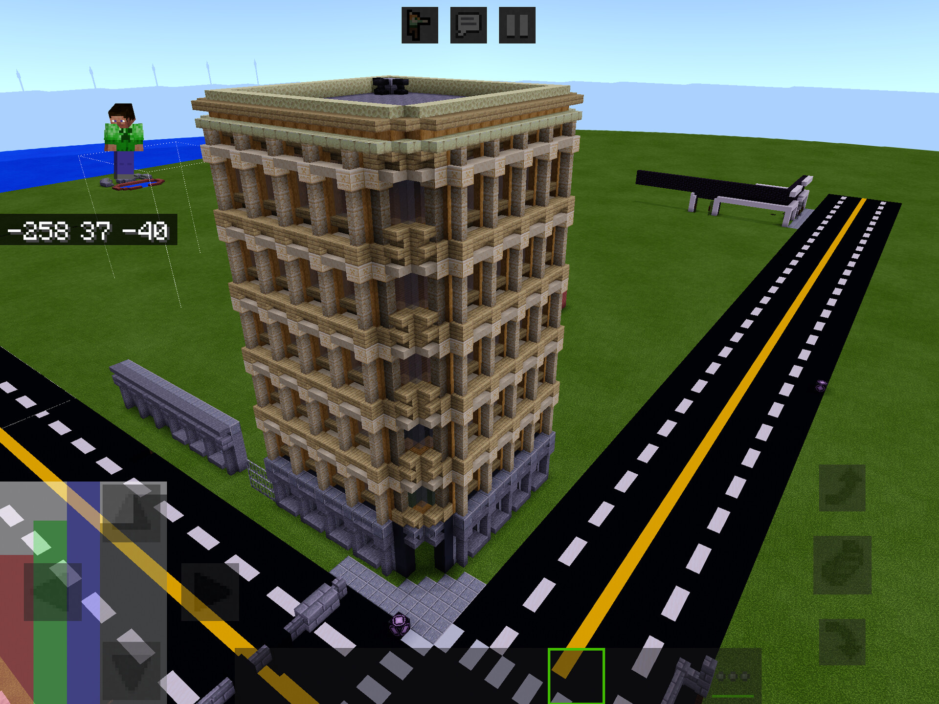 A sandstone building Minecraft Map