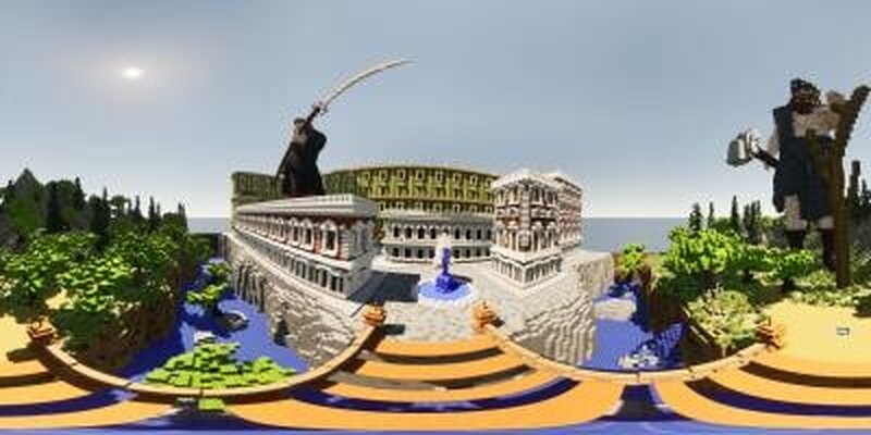 Spawn 200 blocks Minecraft Map