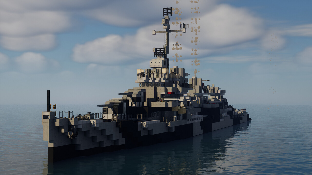 USS Nicholas DD-449 Fletcher-class Destroyer Minecraft Map