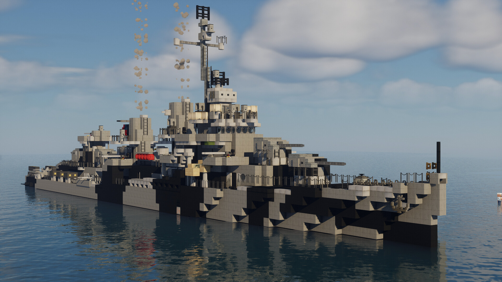 USS Nicholas DD-449 Fletcher-class Destroyer Minecraft Map