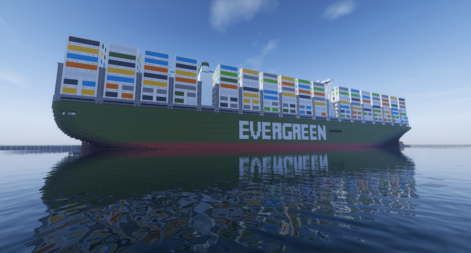 Ever Given container ship (Evergreen) Minecraft Map