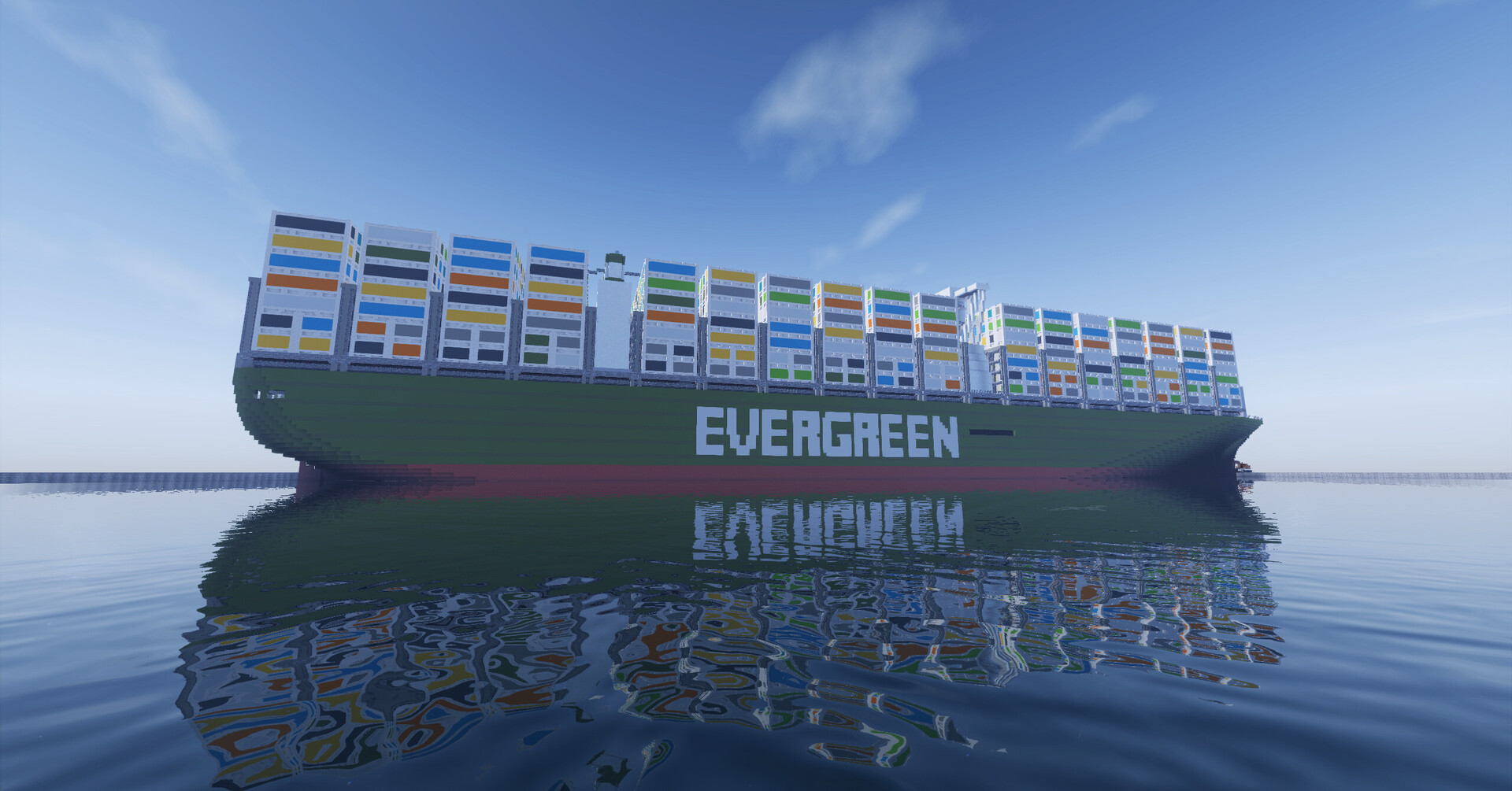 Ever Given container ship (Evergreen) Minecraft Map