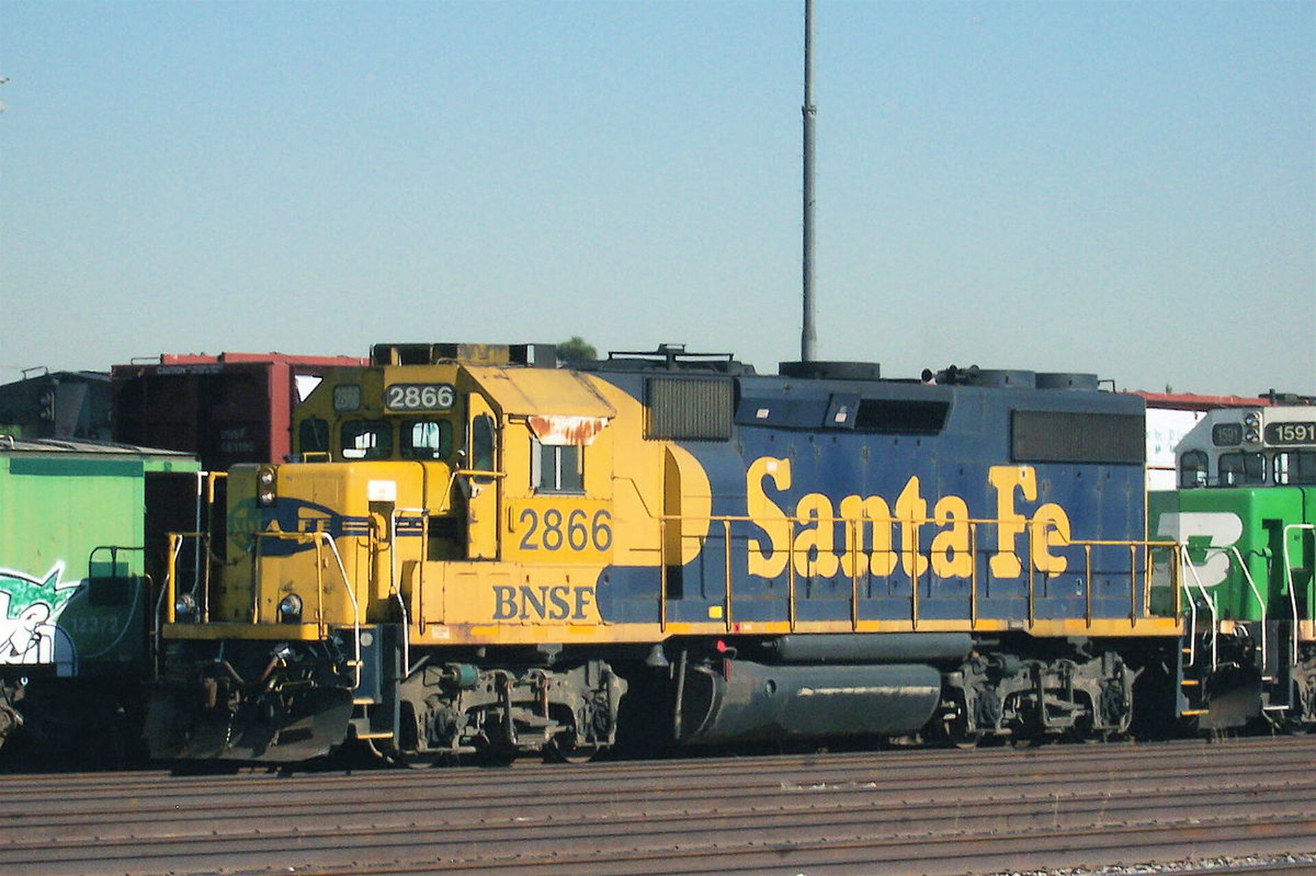 BNSF - EMD GP39-2 "Blue Santa-Fe" Minecraft Map