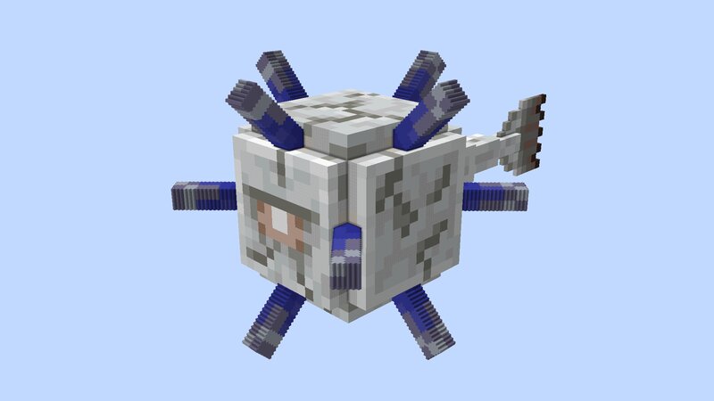 Elder Guardian Mob Statue Minecraft Map