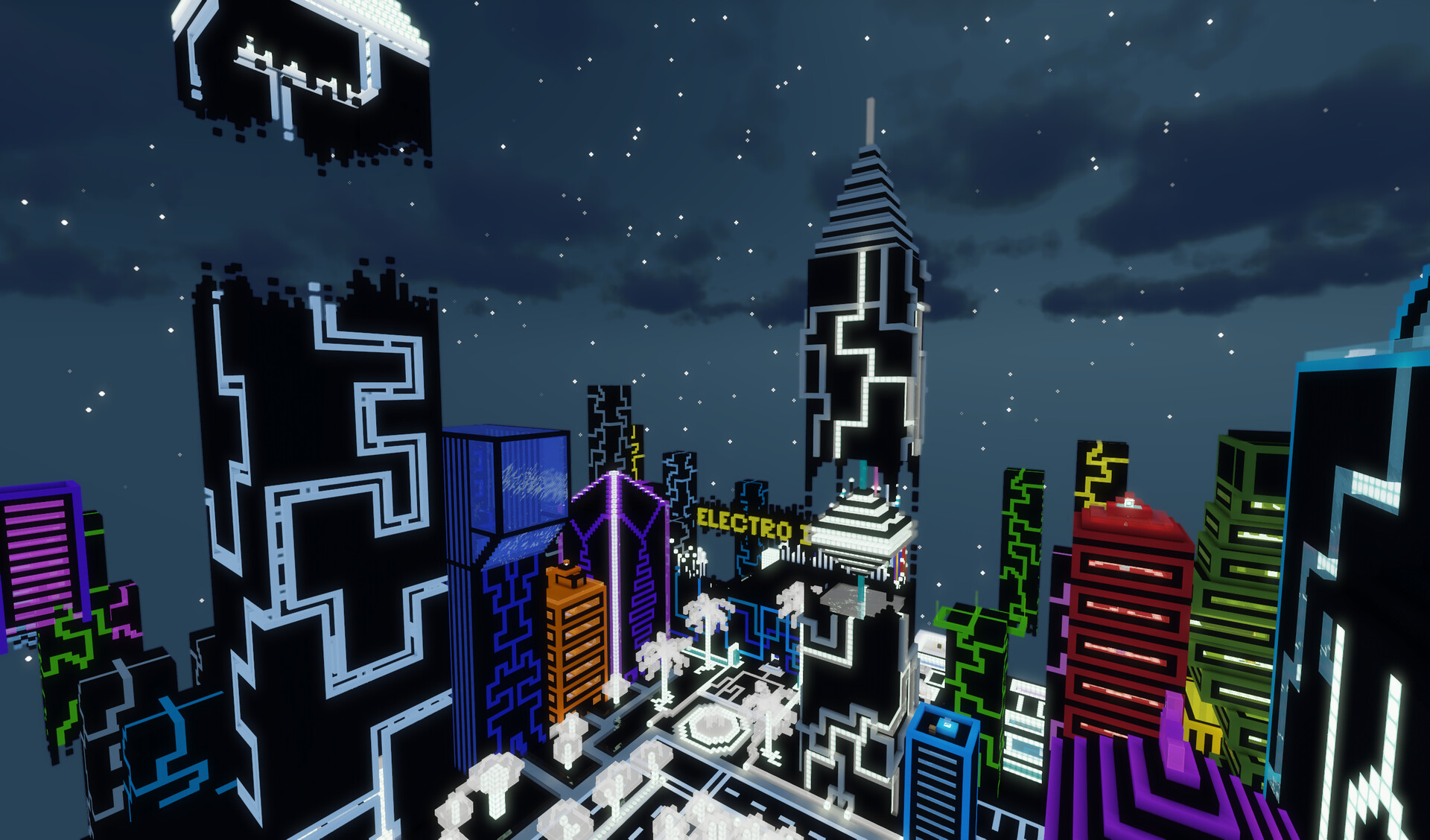 Cyber City Hunt Minecraft Map