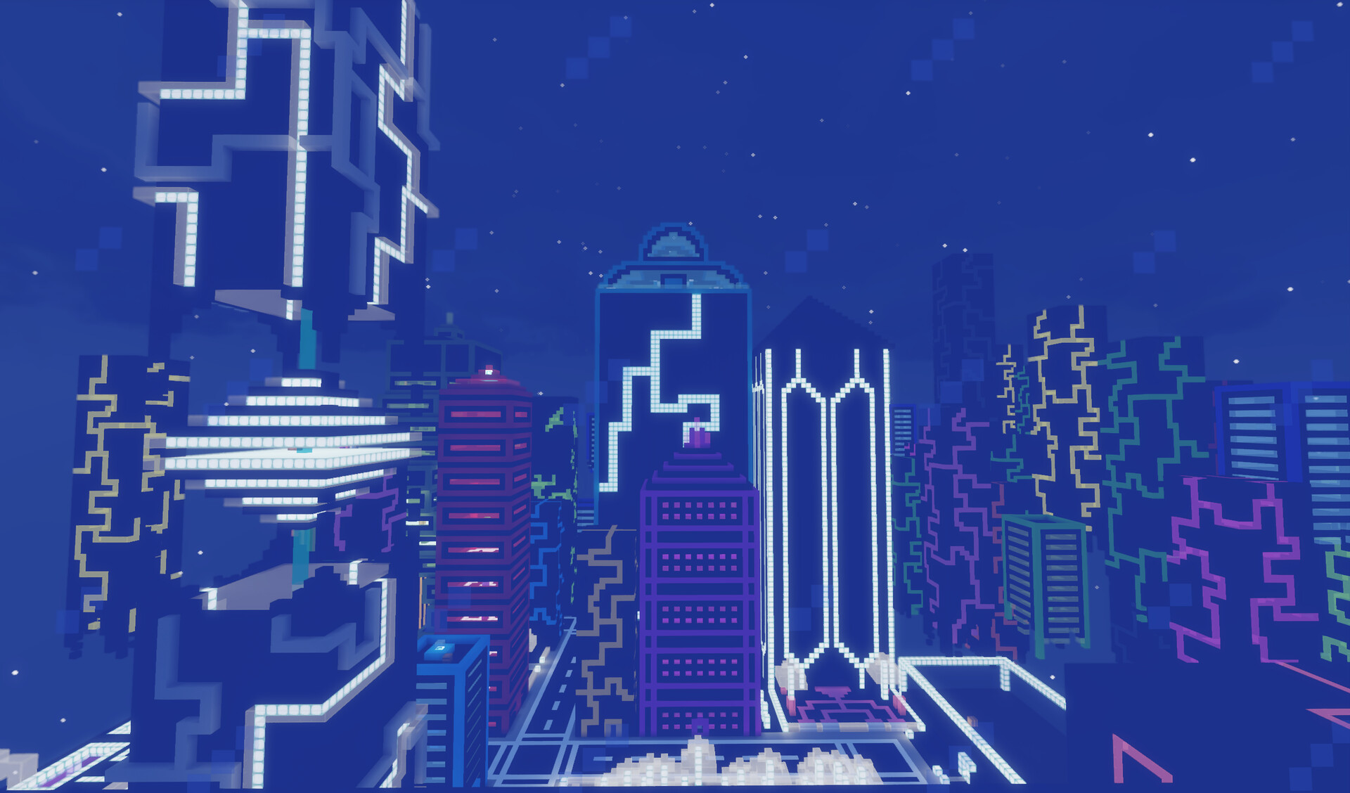 Cyber City Hunt Minecraft Map