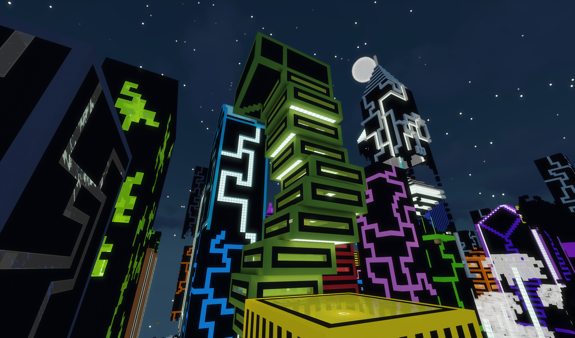 Cyber City Hunt Minecraft Map