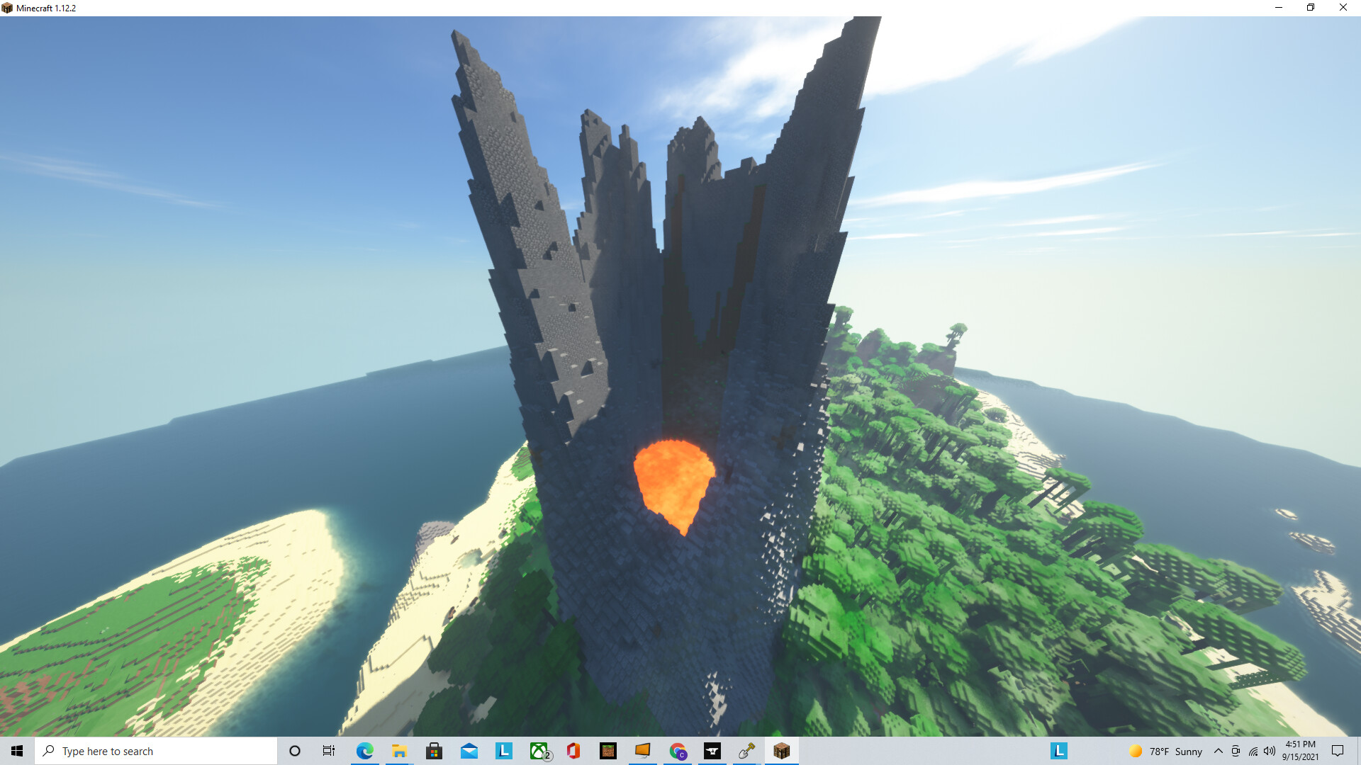 Deserted Island survival Minecraft Map