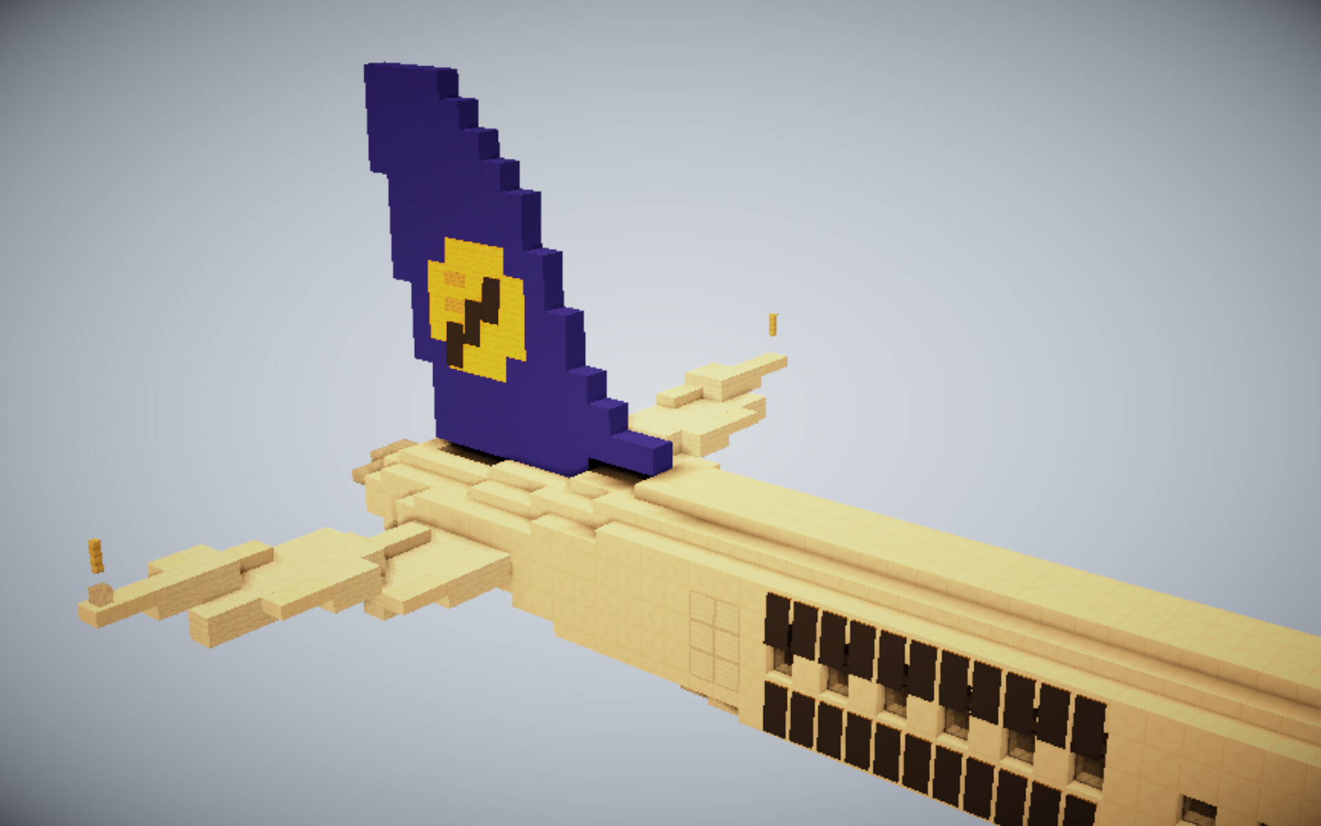 Lufthansa Boeing 787 Minecraft Map
