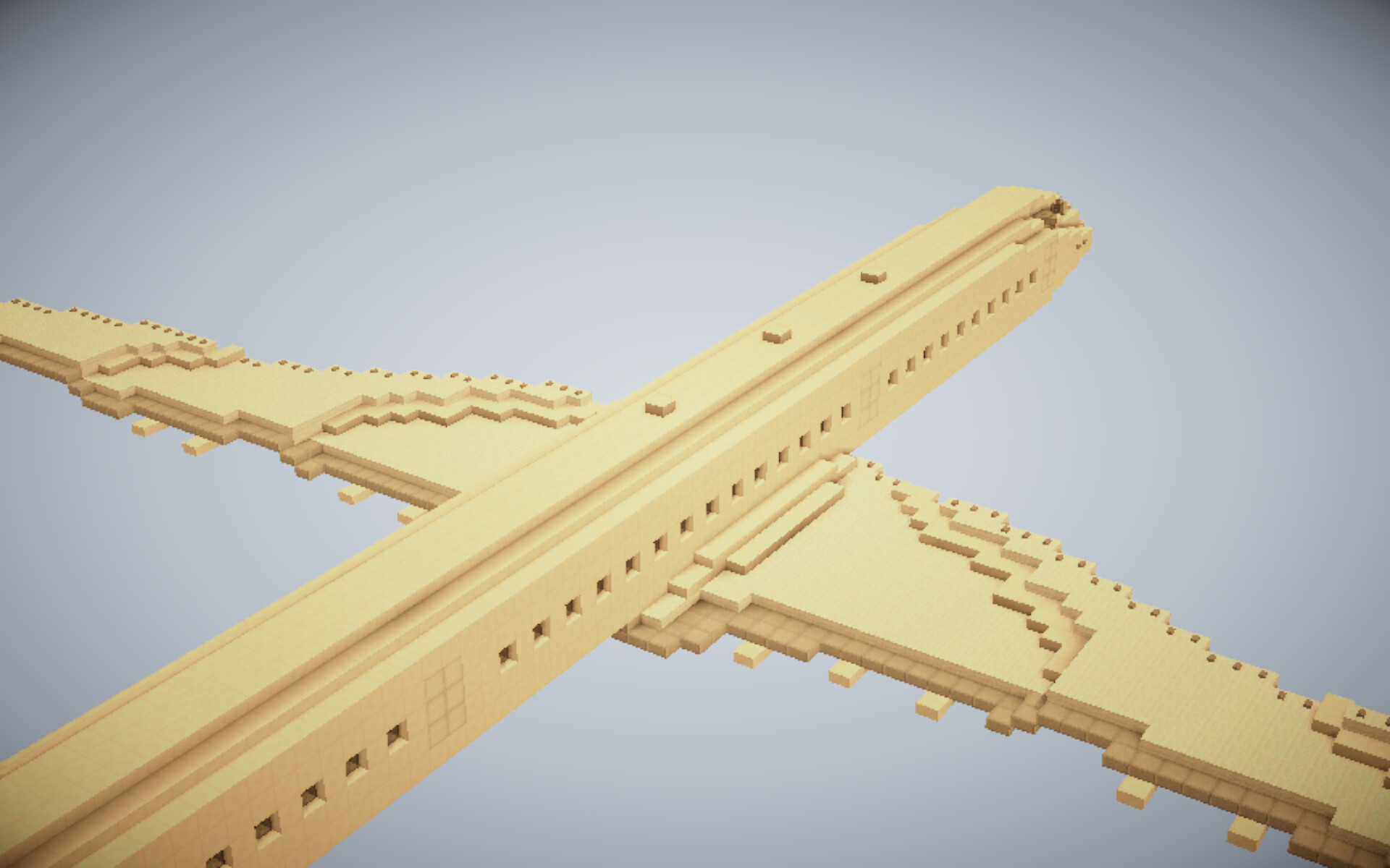 Lufthansa Boeing 787 Minecraft Map