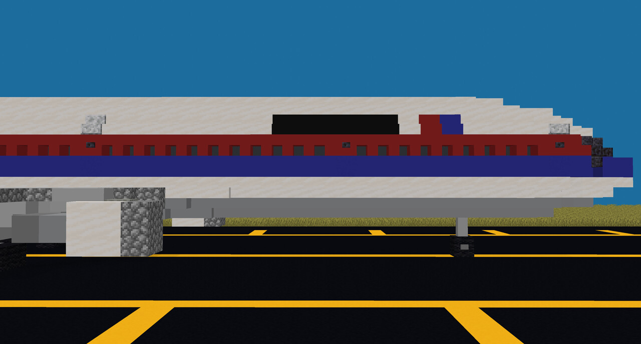 United Airlines McDonnell Douglas DC-10-10 [1:1] Minecraft Map