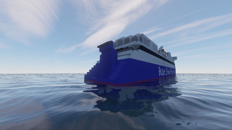 Blue Star Paros Car Ferry Minecraft Map