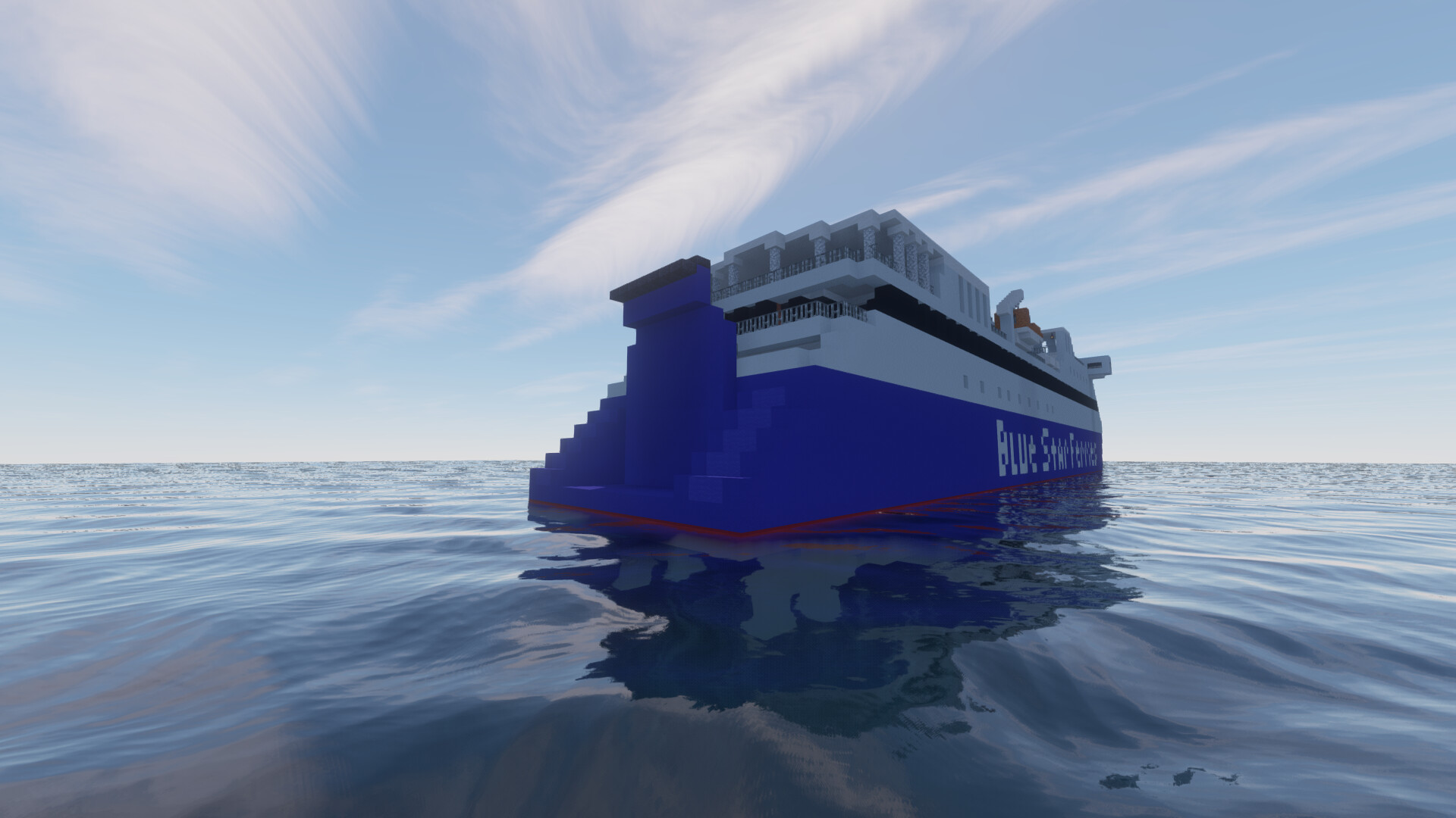 Blue Star Paros Car Ferry Minecraft Map