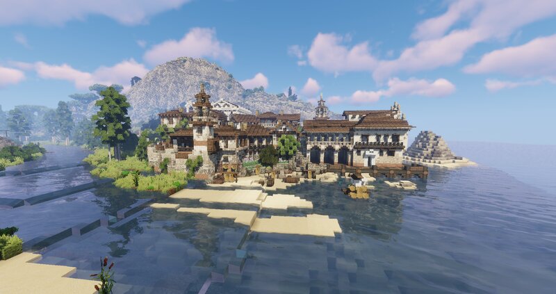 Mystria [mediterranean coastal town] Minecraft Map
