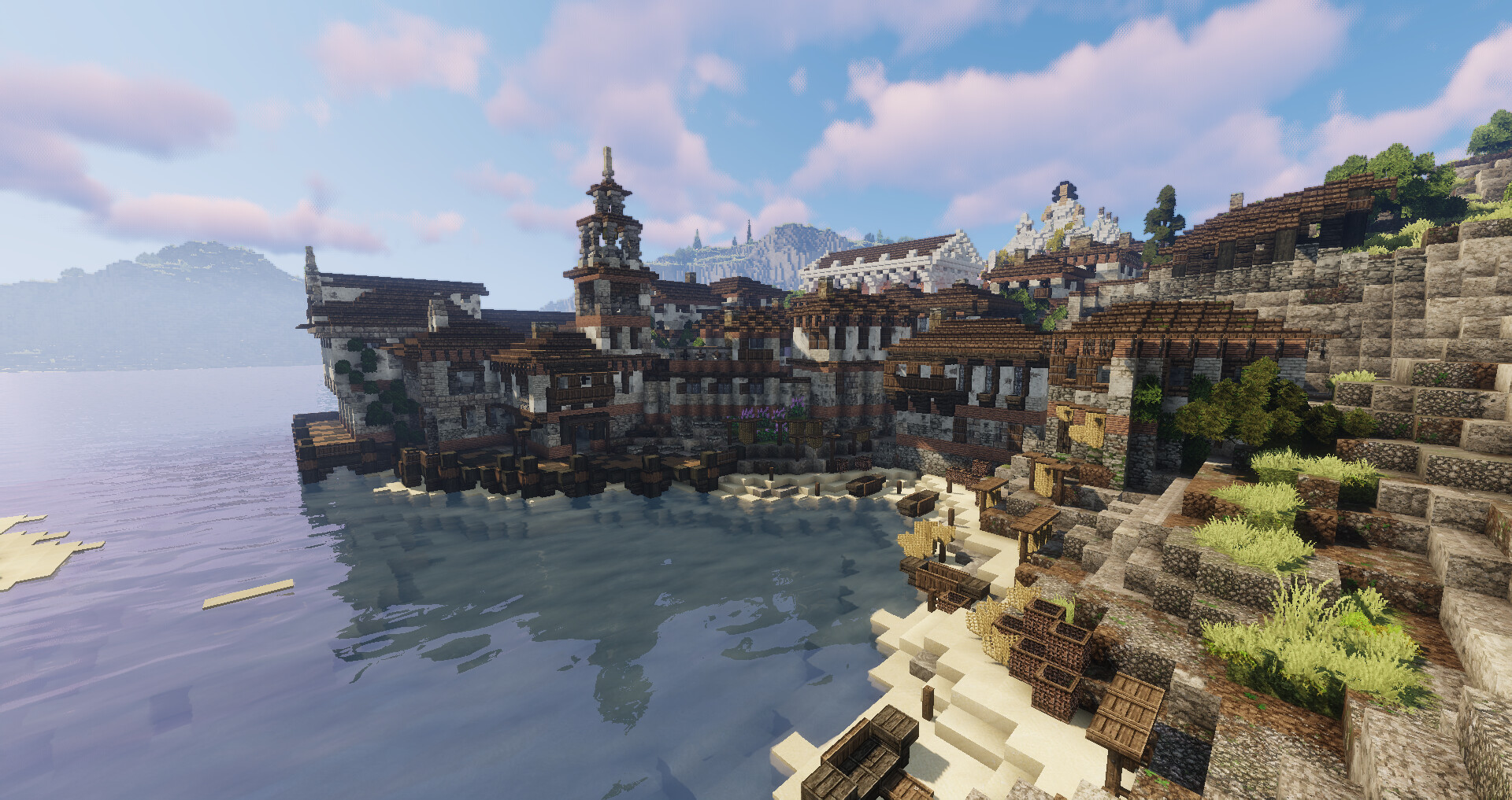 Mystria [mediterranean coastal town] Minecraft Map