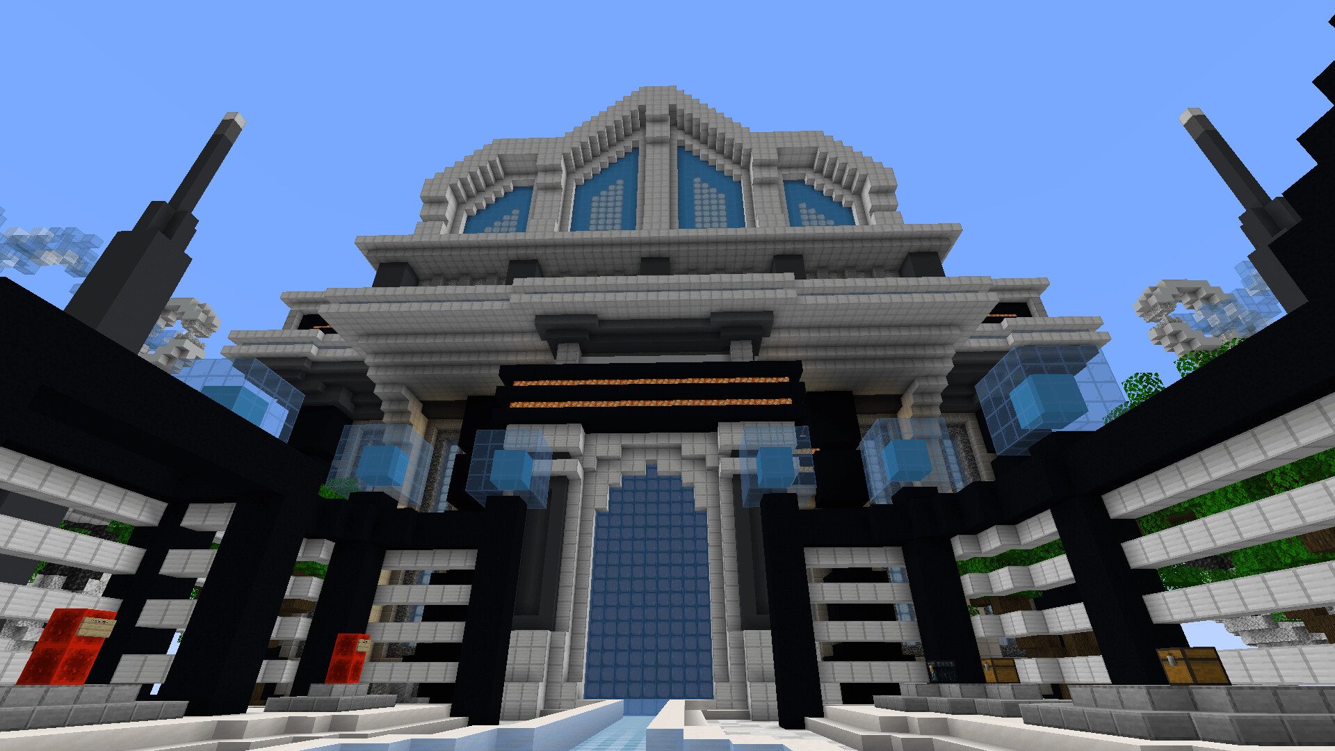 COMMISSION | Sci-Fi Spawn Minecraft Map