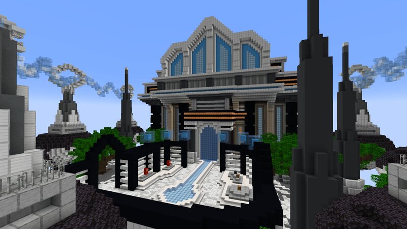 COMMISSION | Sci-Fi Spawn Minecraft Map