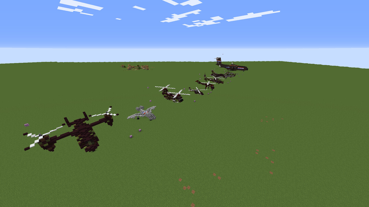 Army/Military Aircrafts schematic Minecraft Map