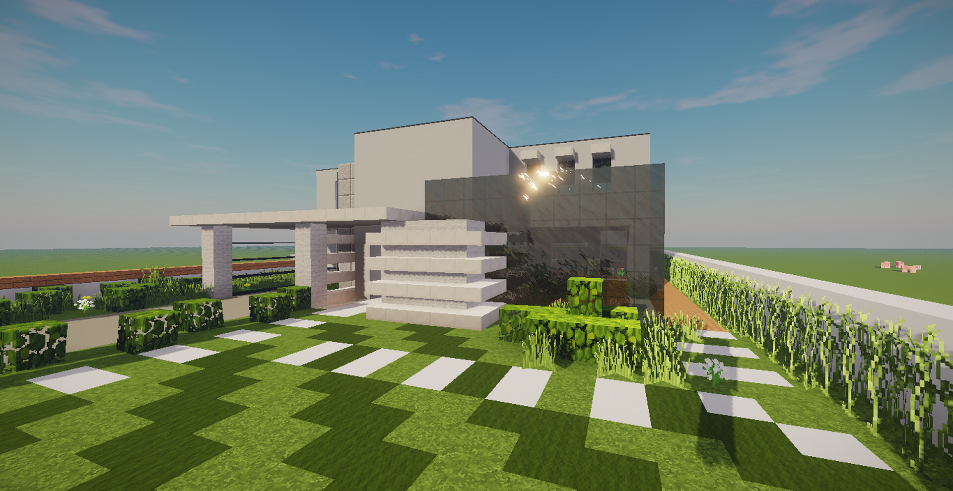 Modern House #64 Map + Schematics Minecraft Map