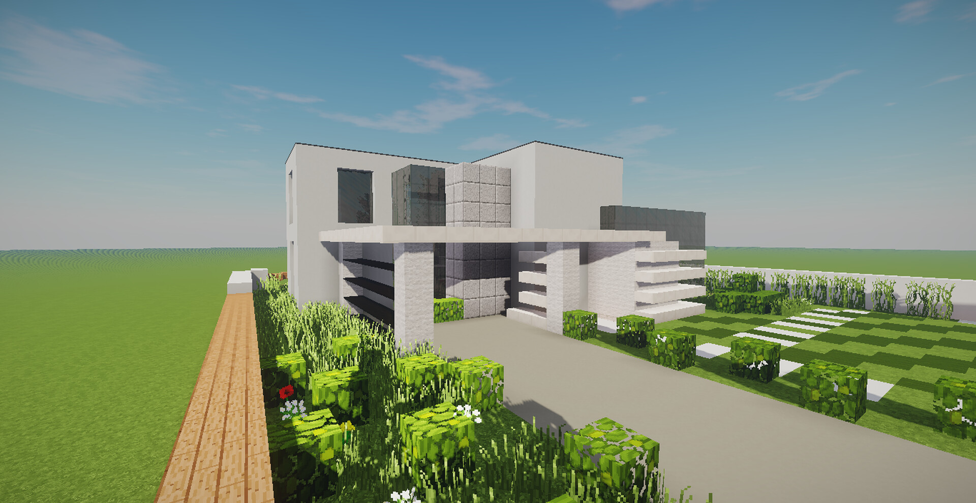 Modern House #64 Map + Schematics Minecraft Map