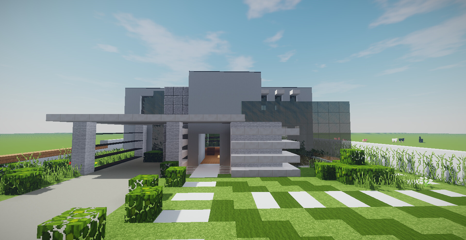 Modern House #64 Map + Schematics Minecraft Map