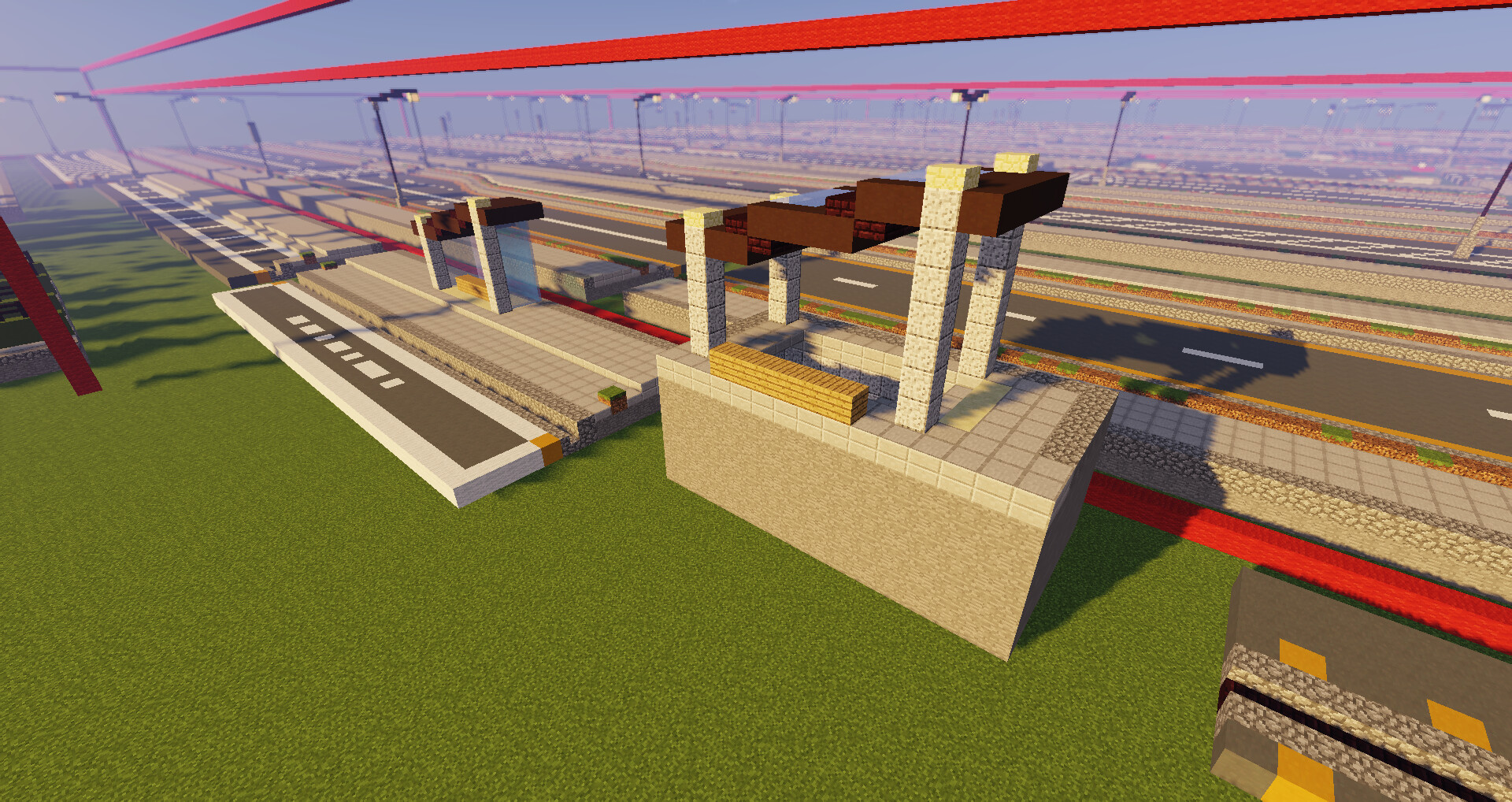 Default road pack schematic 1.9+ Minecraft Map