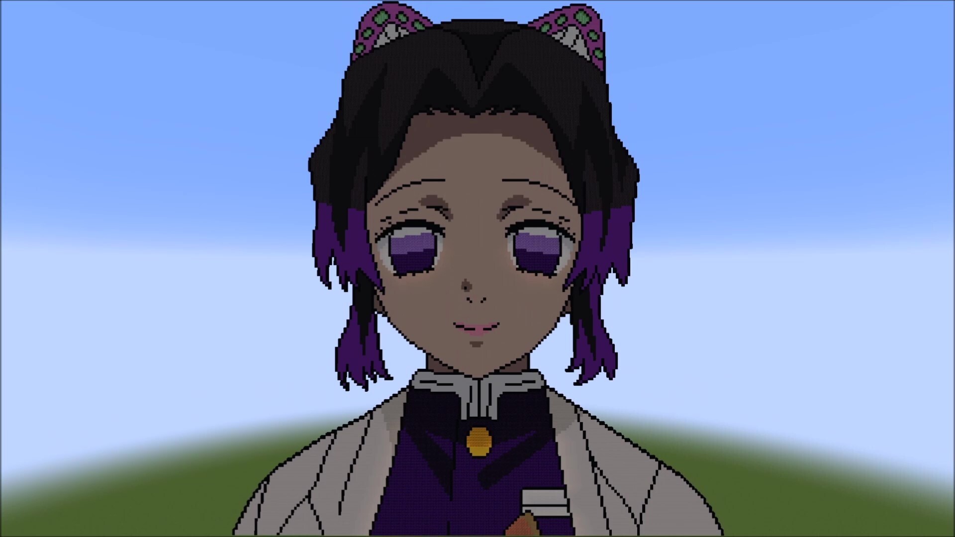 Anime Builds - SHINOBU KOCHO Pixel Art Timelapse [DEMON SLAYER ...