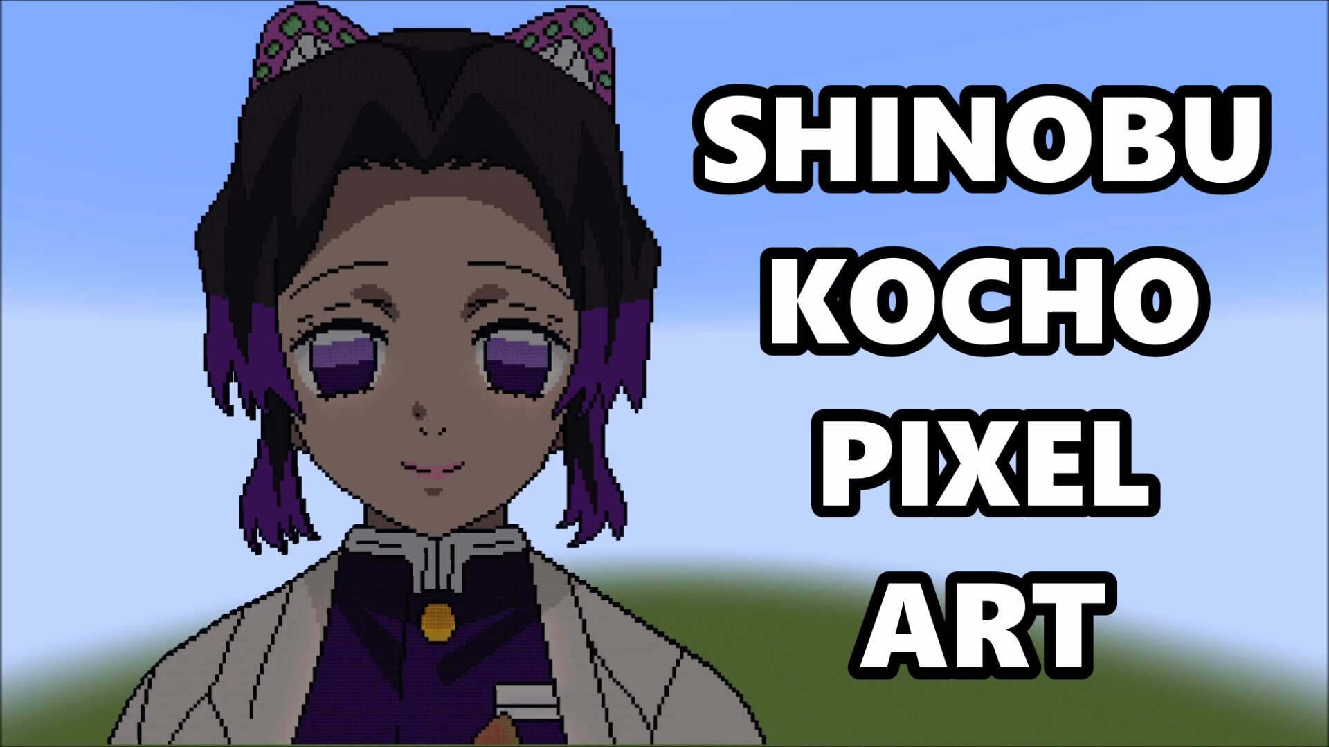 Anime Builds - SHINOBU KOCHO Pixel Art Timelapse [DEMON SLAYER ...