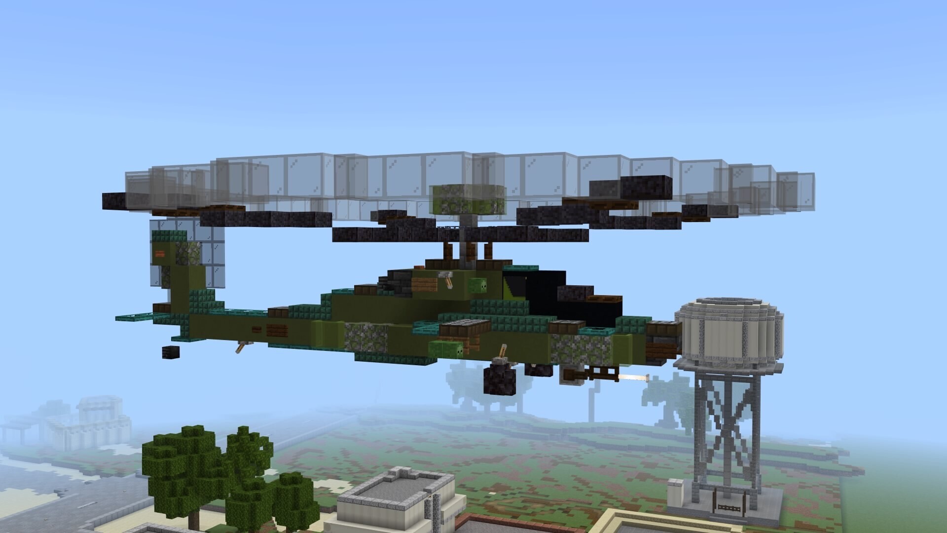 AH-64 Apache Longbow 1.5:1 Minecraft Map