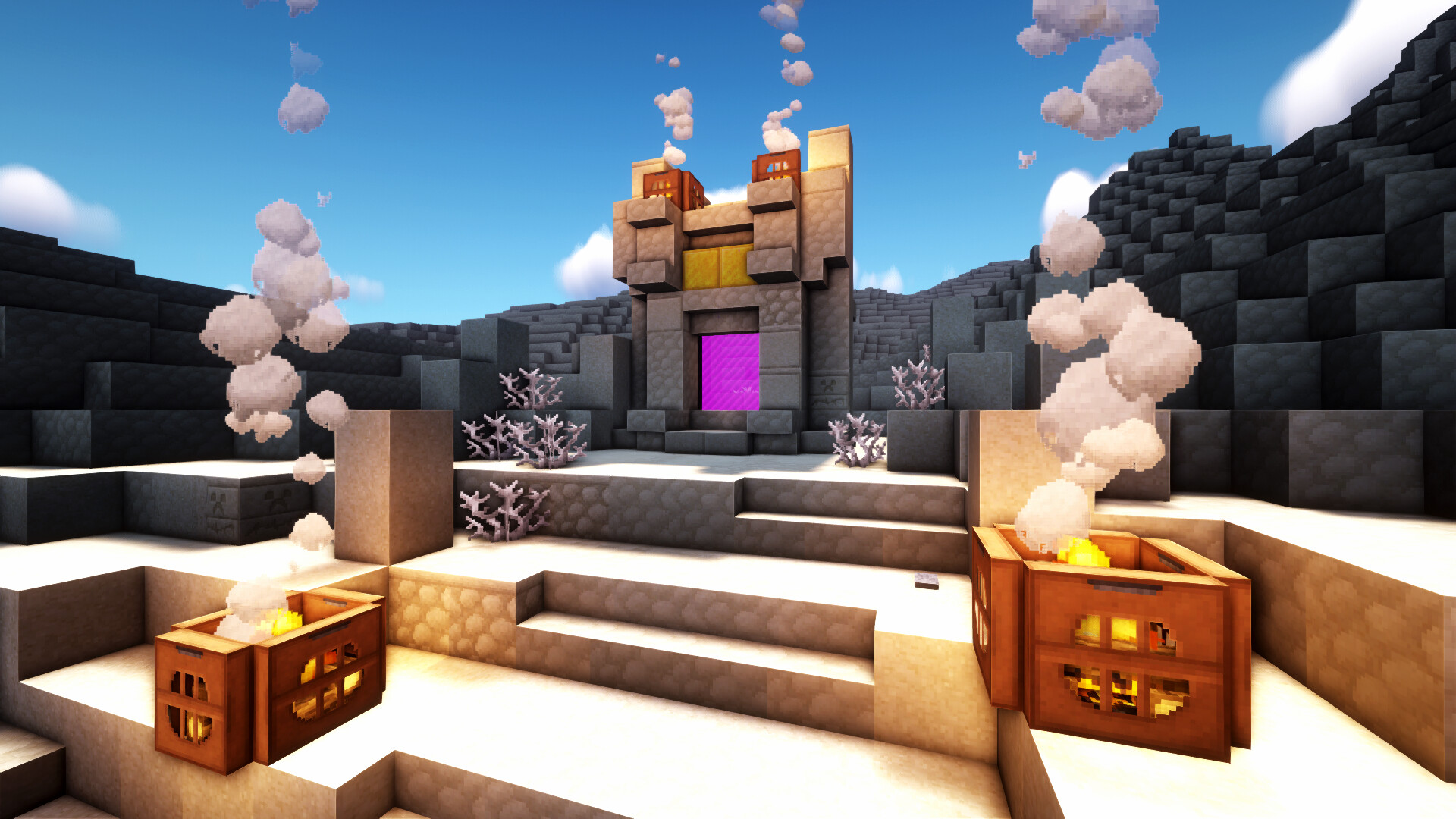 Nether Portal Designs | Desert | Modern | Wooden 1.17.1 Minecraft Map