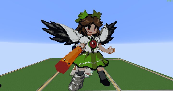 Utsuho Reiuji from Touhou Minecraft Map