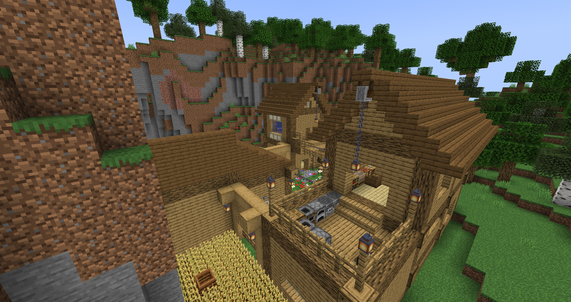 Forest Biome Starter Base Minecraft Map