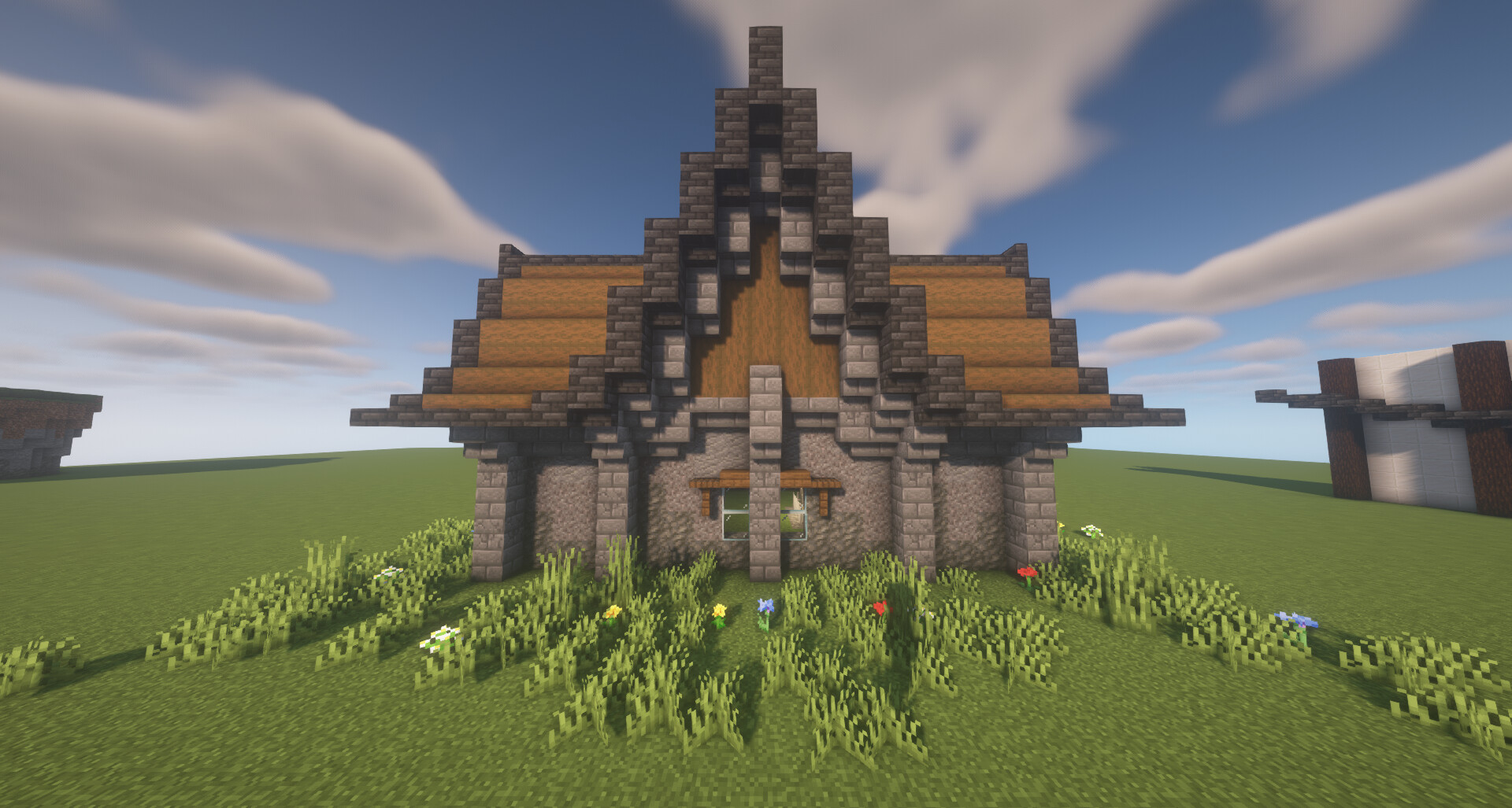 Stone house 2 (litematica) Minecraft Map