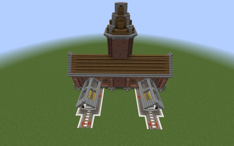 Simple Train Station with Subway Minecraft Map