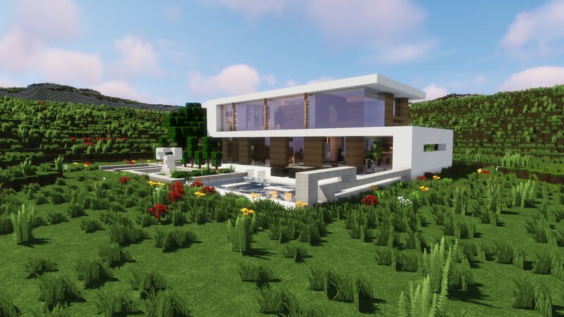 Realistic Modern House Minecraft Map