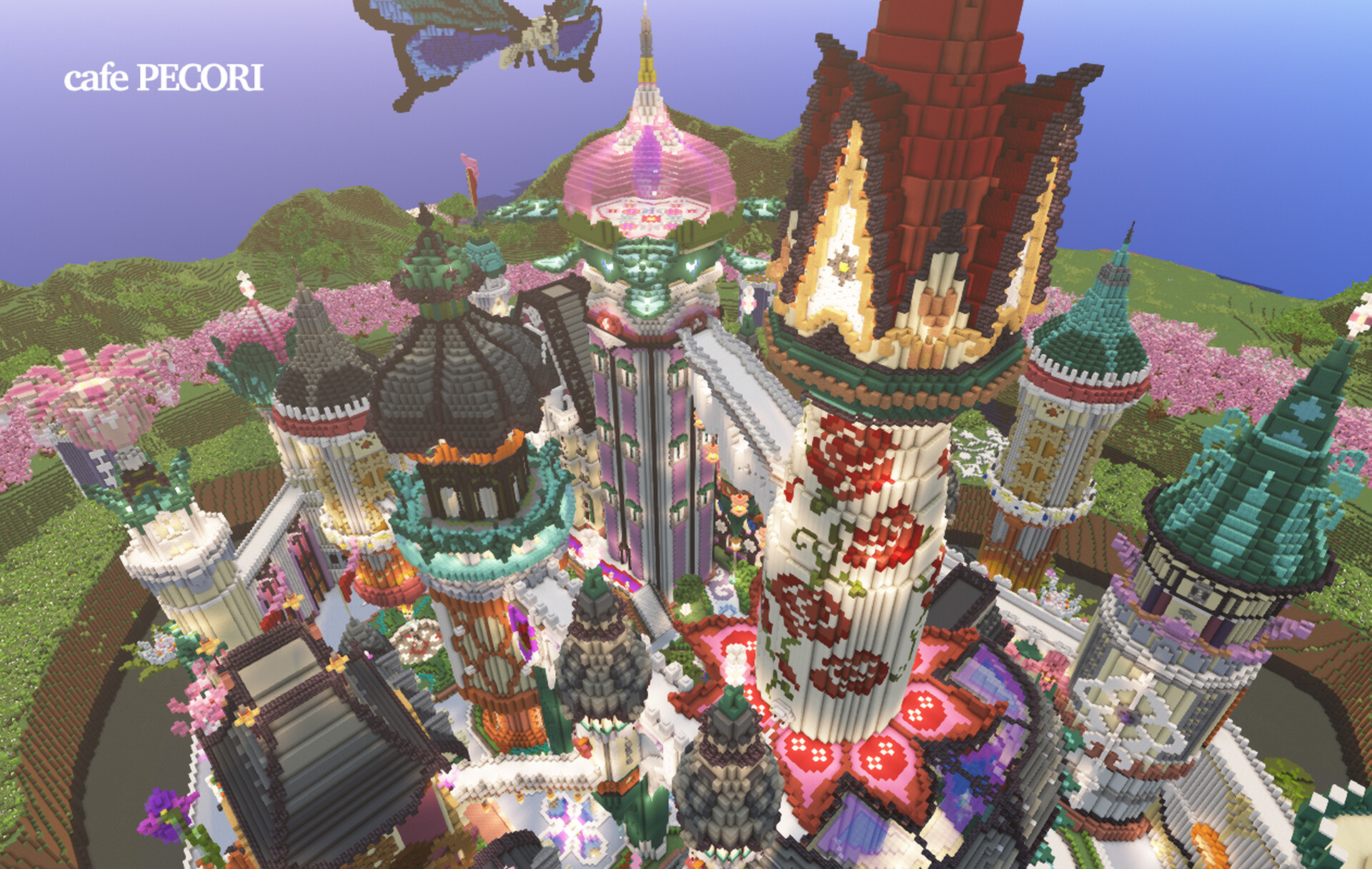 Beautiful Flower Castle Minecraft Map