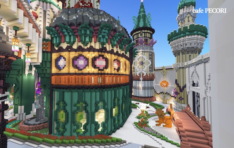 Beautiful Flower Castle Minecraft Map