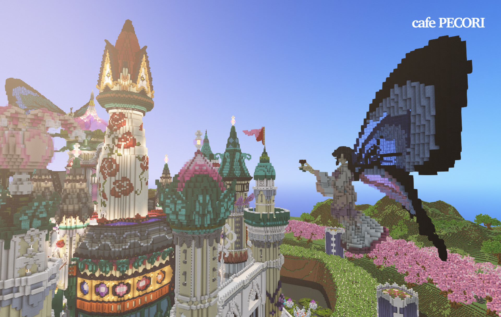 Beautiful Flower Castle Minecraft Map