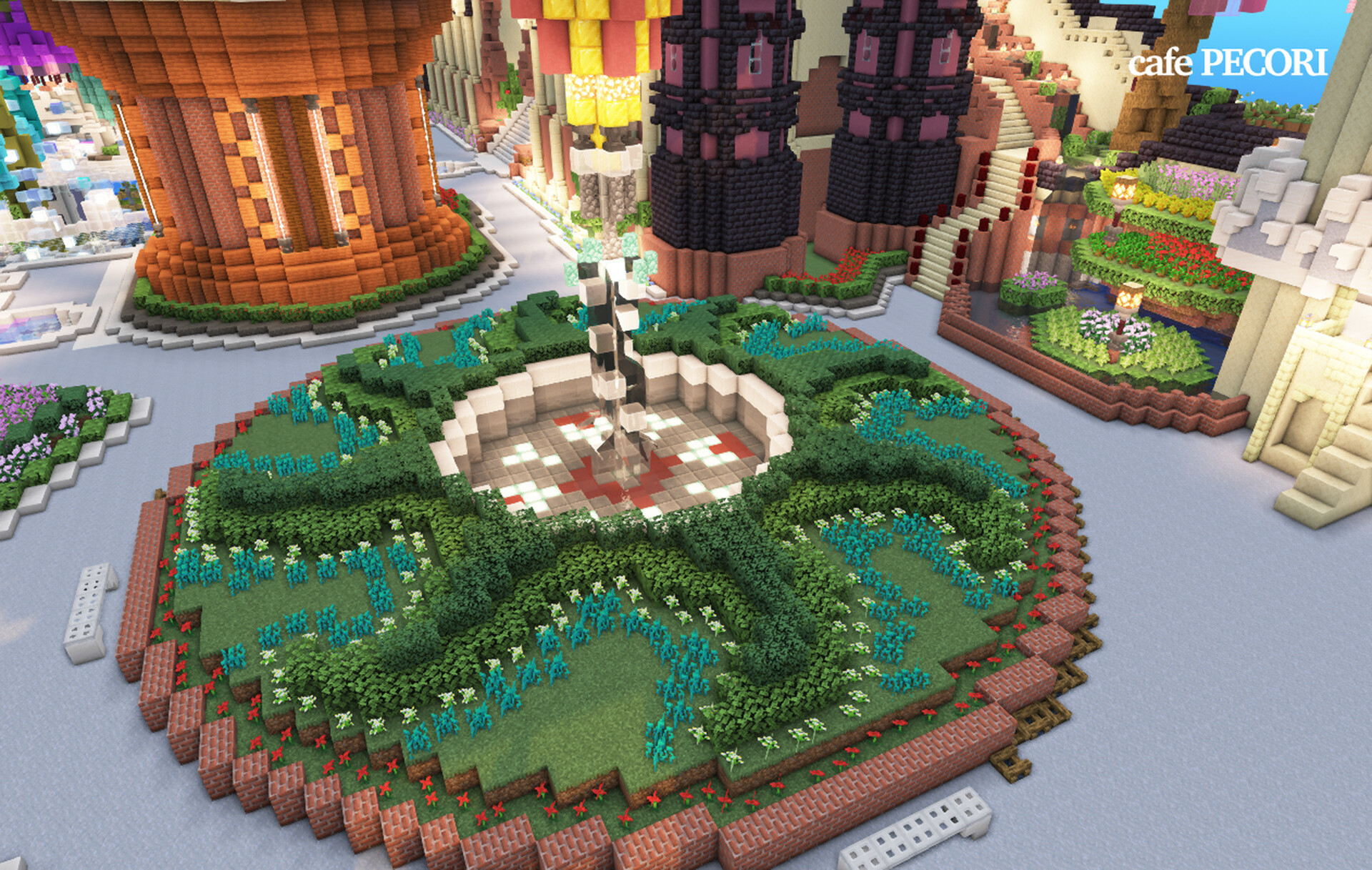 Beautiful Flower Castle Minecraft Map