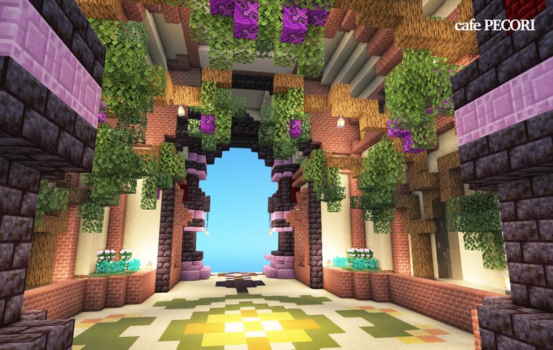 Beautiful Flower Castle Minecraft Map