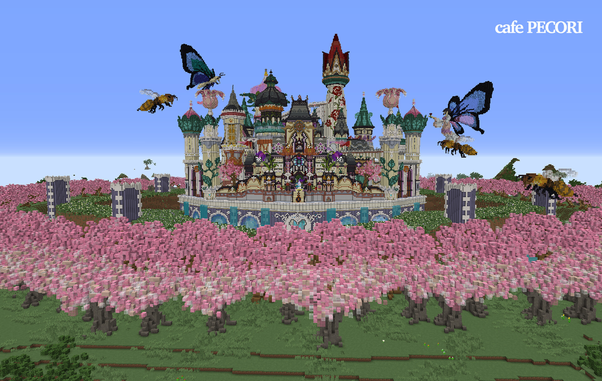 Beautiful Flower Castle Minecraft Map