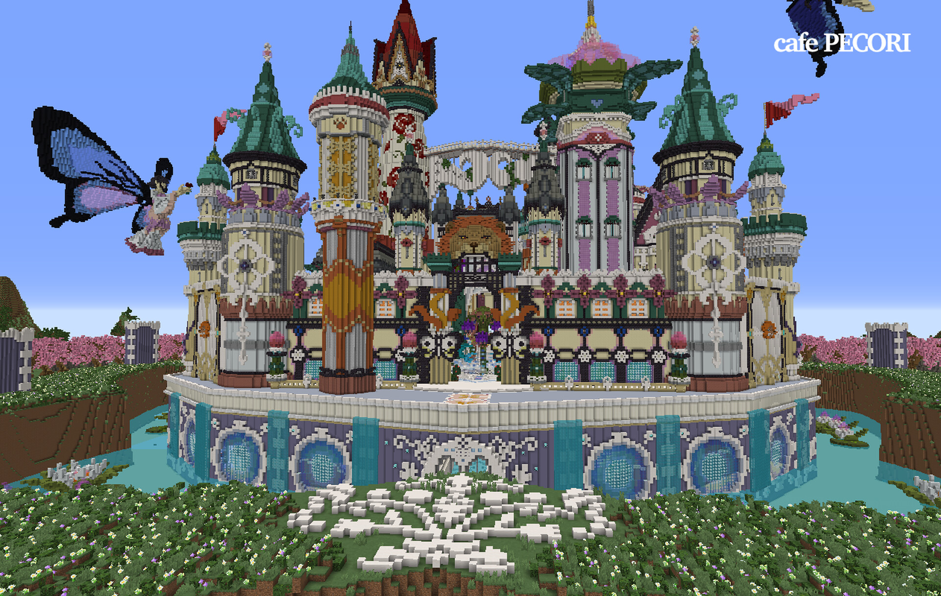 Beautiful Flower Castle Minecraft Map